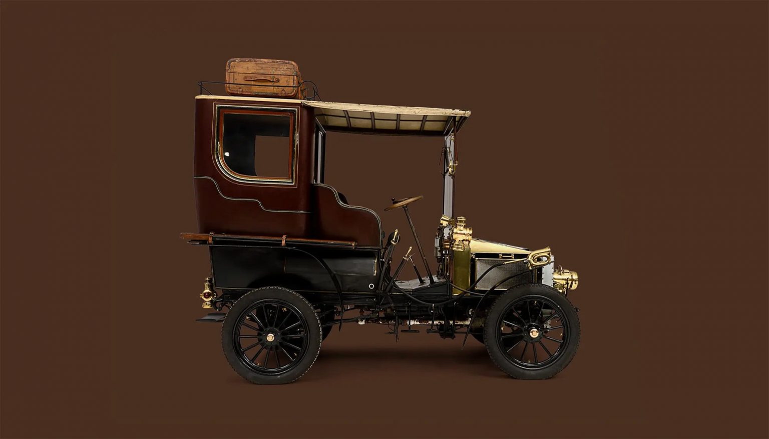 White Model C Steam Car Demi Limousine - Louwman Museum