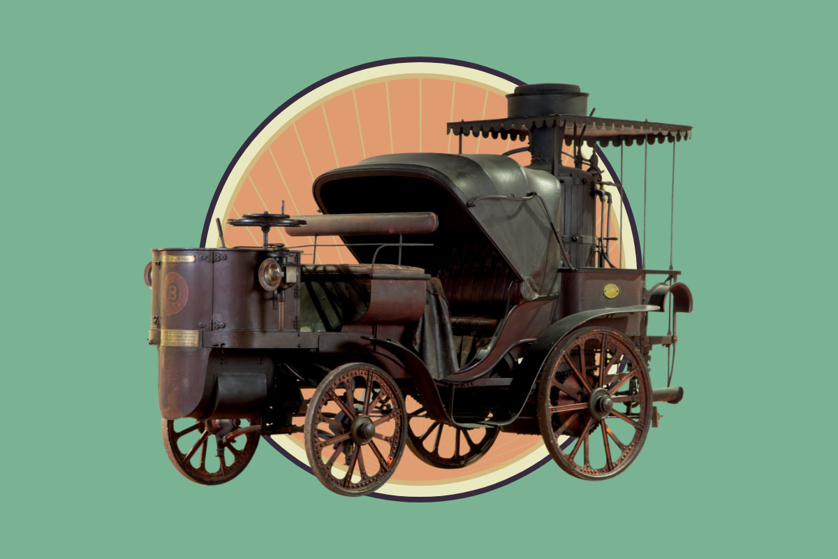 First Steam Engine Car